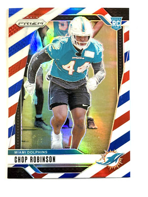 2024 Panini Prizm Chop Robinson Red White Blue Prizm Rookie Card #319 ...