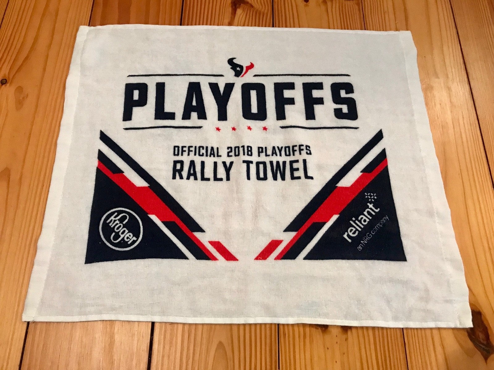 HOUSTON TEXANS OFFICIAL 2018 PLAYOFFS RALLY TOWEL - NFL - NRG SGA 1/5 ...
