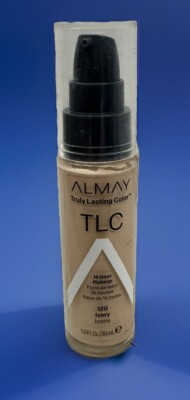 Almay TLC Truly Lasting Color 16 Hour Makeup Foundation 120 IVORY New ...