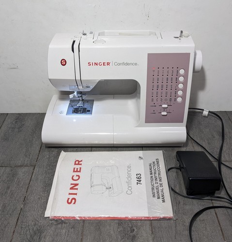 READ DESC: SINGER Confidence 7463 Sewing Machine w/ Foot Pedal Manual ...