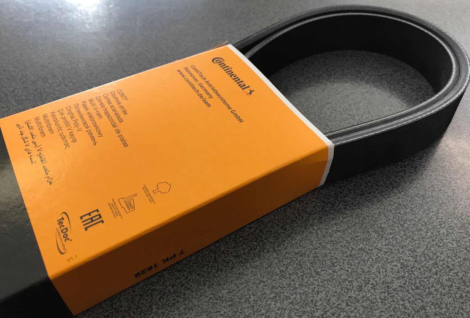 V-Ribbed Belt CONTITECH 7PK1629 BMW 11287833264 11287631823 | eBay