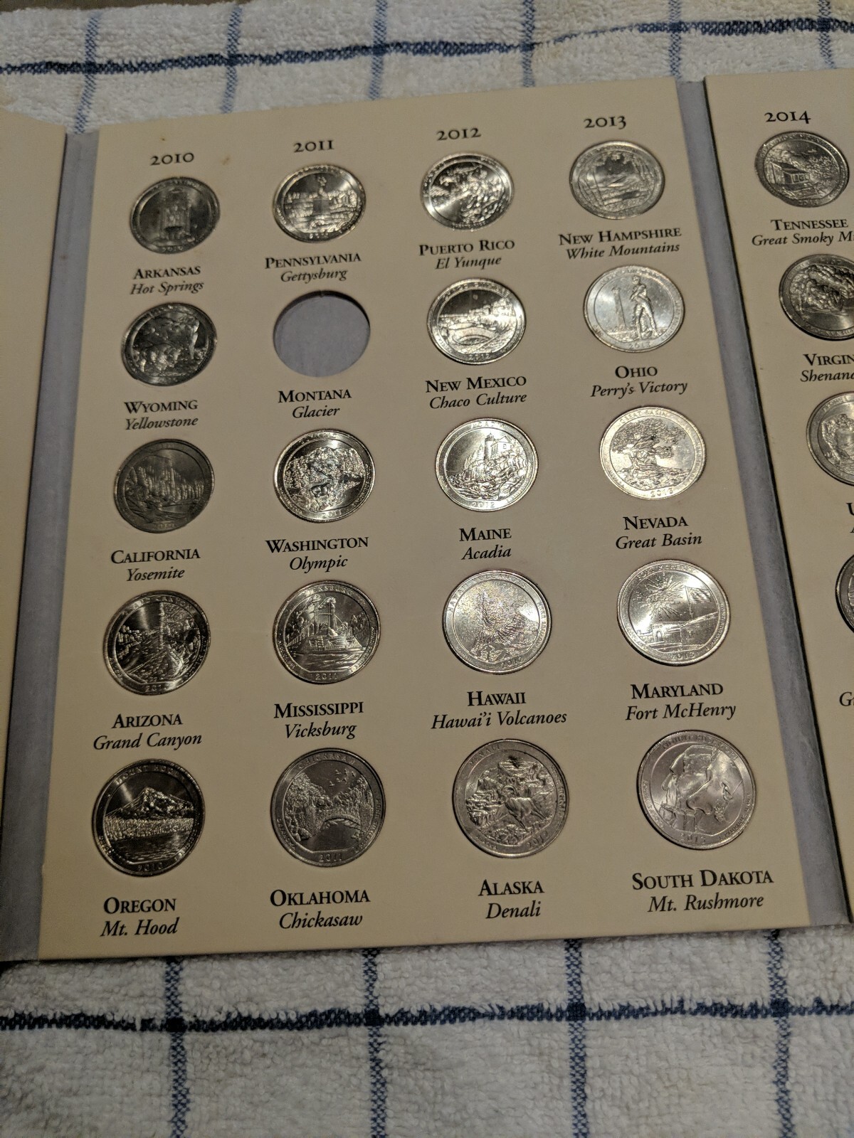 America's National Park Commemorative Quarters Folder 2010-2021 w/ 33 ...