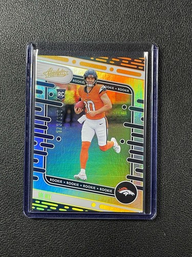 BO NIX 2024 PANINI ABSOLUTE FOOTBALL #112 SILVER HOLO FOIL ROOKIE RC ...