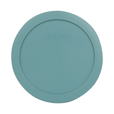 Pyrex 7201-PC 4 Cup Round Plastic Turquoise Replacement Lid for Glass ...