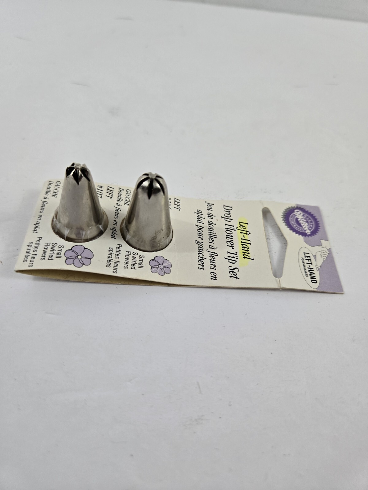 Wilton 418-613 Left Handed Drop Flower Tip Set 2 Tips 107 106 from 2004 ...