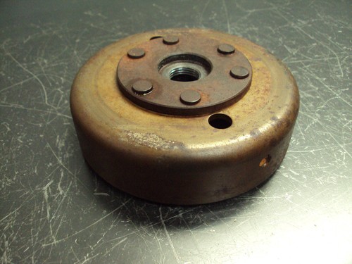 1991 91 KAWASAKI ZX600 600 BULLET BIKE ROAD ENGINE FLYWHEEL MAG MAGNETO ...