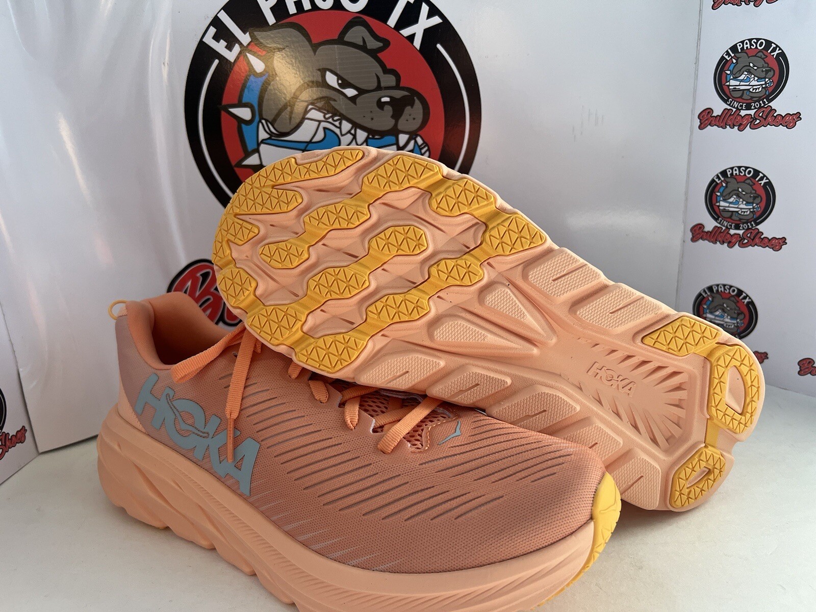 Hoka One One Womens Rincon 3 1119396 SCPP Peach Running Shoes Sneakers ...