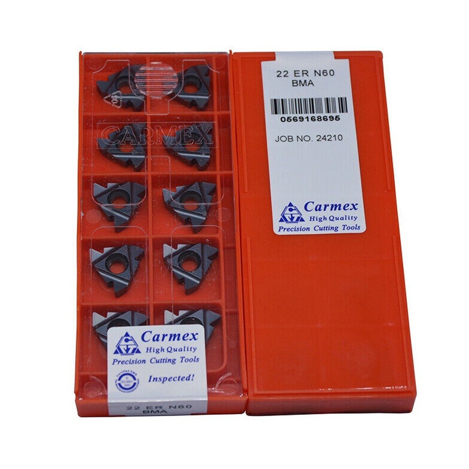 10pcs 22ER N60 BMA High quality Threaded blade Carbide Inserts Cutting ...
