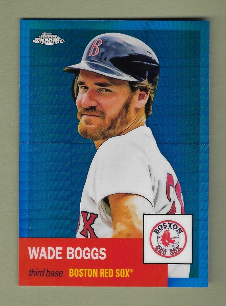 WADE BOGGS 2022 TOPPS CHROME BLUE SP INSERT CARD # 23 MLB HOF GREAT | eBay