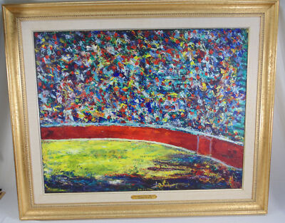 Original Sunnyside Of The Arena" By Harry Mintz Art Oil Painting Signed ...