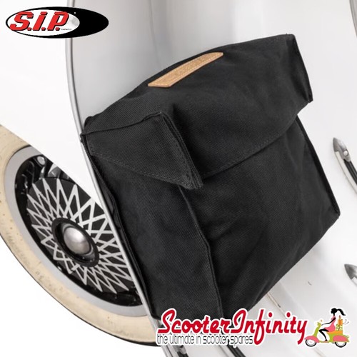 Bag Legshield Magnetic "Classic" SIP Black secures to Legshield Vespa ...