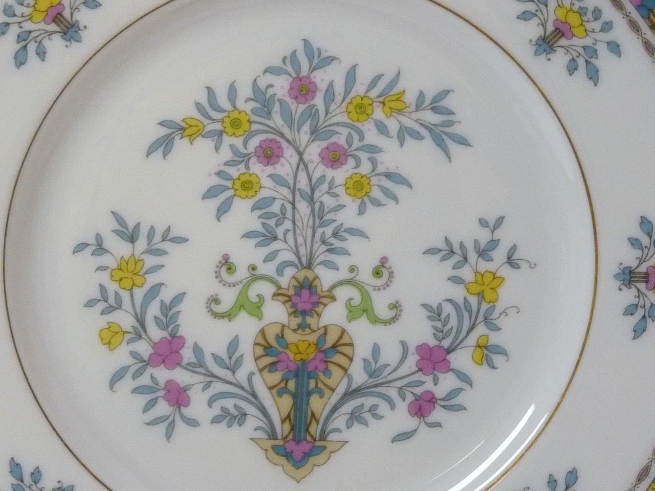 Lenox China Blue Tree B-300A Salad Plate 8-3/8" USA Gold Backstamp | eBay