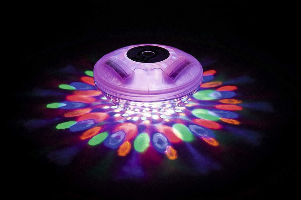 BESTWAY Flowclear Lazy LAY Z SPA Floating LED Disco Light - Hot Tub ...