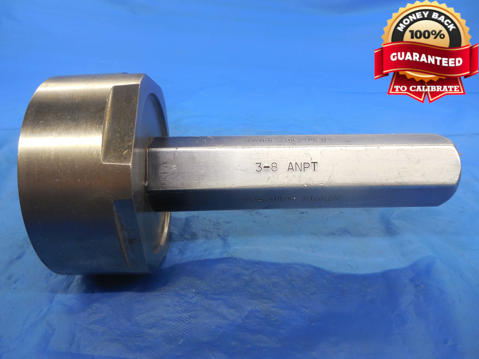 3" 8 ANPT 6 STEP PIPE THREAD PLUG GAGE 3.0 3.00 3.000 PLAIN CREST CHECK ...