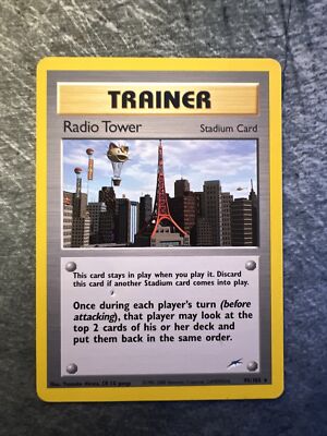 Pokémon - Radio Tower - 95/105 - Neo Destiny - Rare - Trainer Pokémon ...