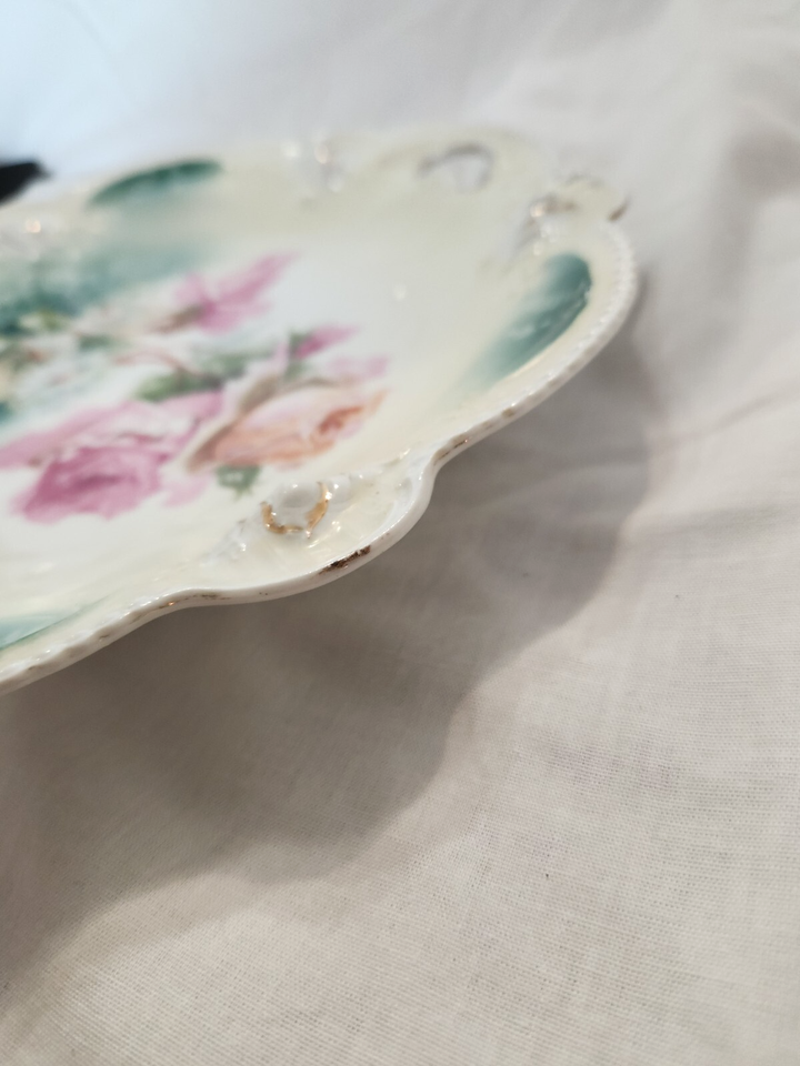 RS Prussia Porcelain 10" Master Berry Bowl Roses | eBay