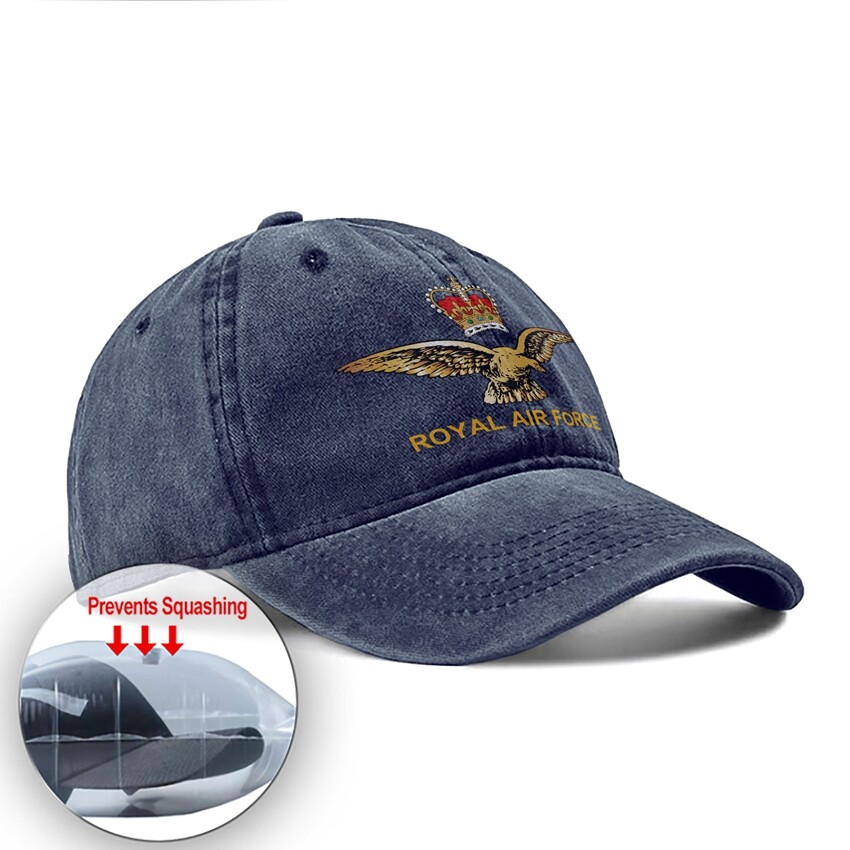 Vintage RAF LOGO ROYAL AIR FORCE Baseball Cap Unisex Denim Hat ...