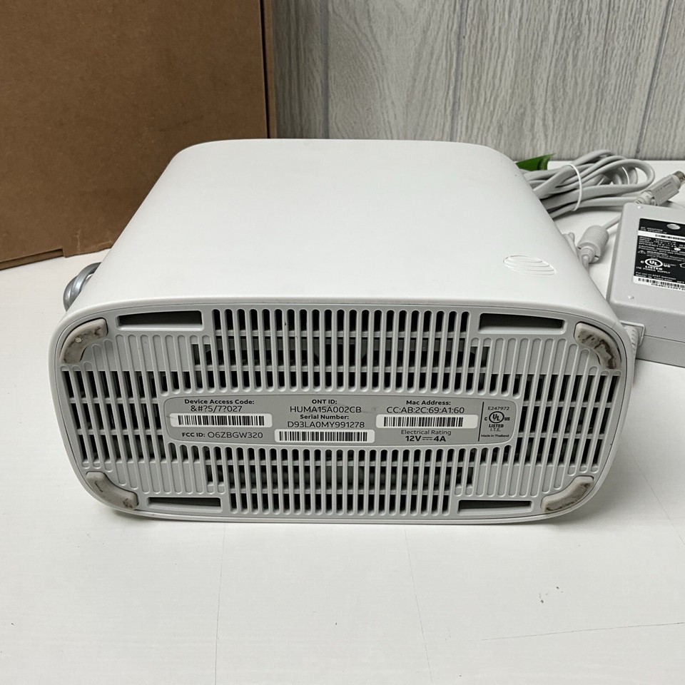 AT&T Fiber Broadband Gateway BGW320-500 Wi-Fi Modem Router Bundled ...