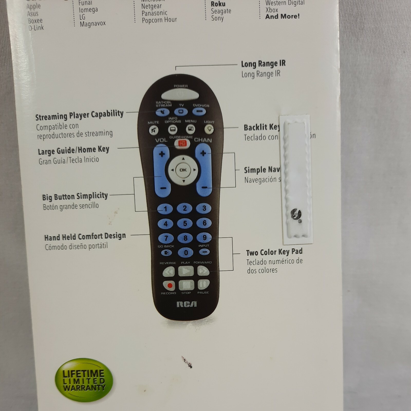 RCA 3-Device RCRN03BE Universal Remote - Black - Works will ALL Major ...