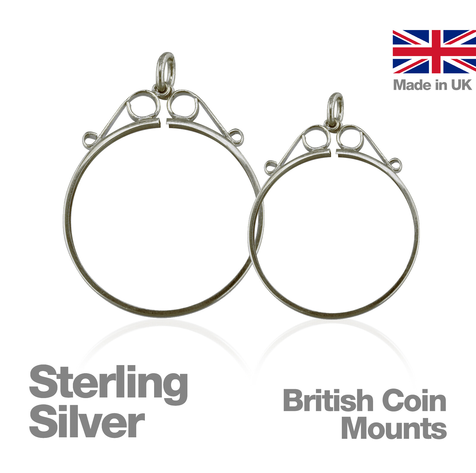 Sterling Silver British Coin Mounts for Jewellery Making | eBay UK