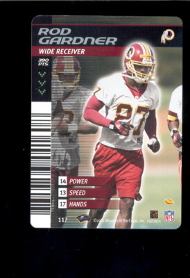 2002 NFL Showdown ROD GARDNER Washington Redskins 1ST & Goal Rare Card ...