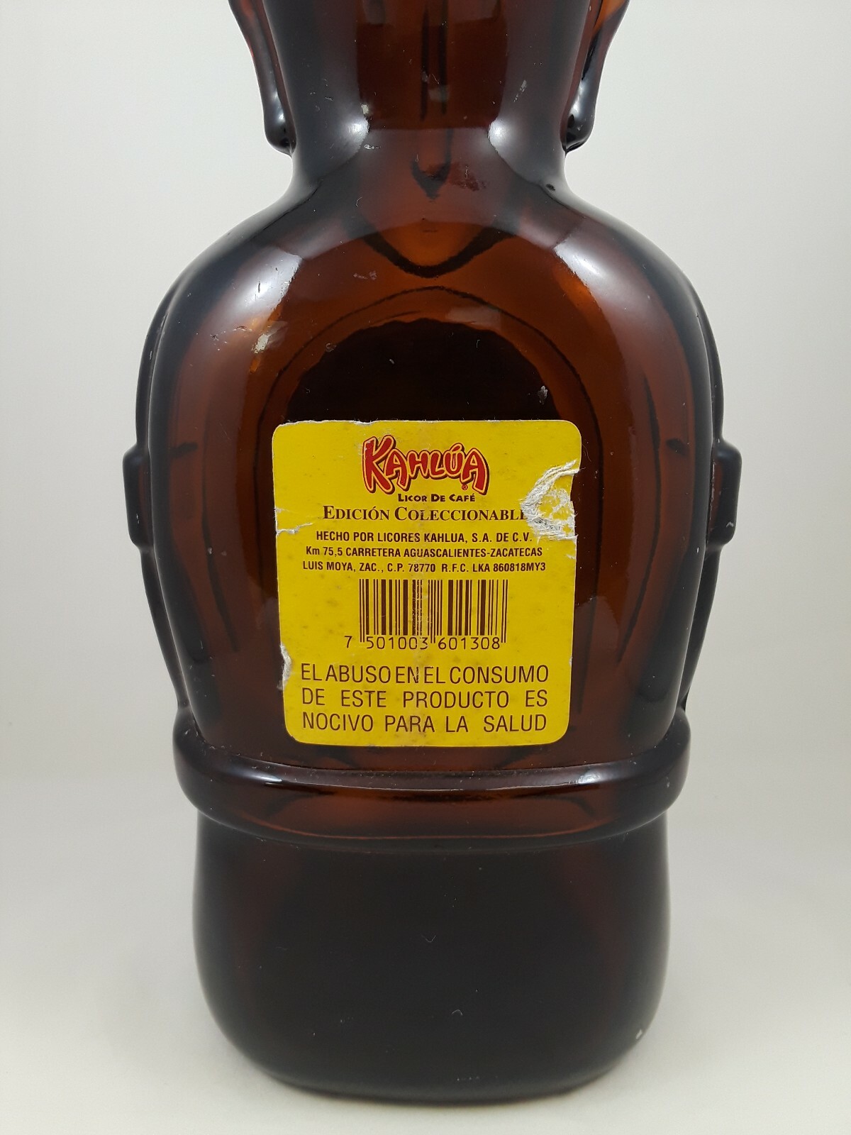 Vtg Collectible Aztec Kahlua Liquor EMPTY Brown Heritage Ed. Bottle ...