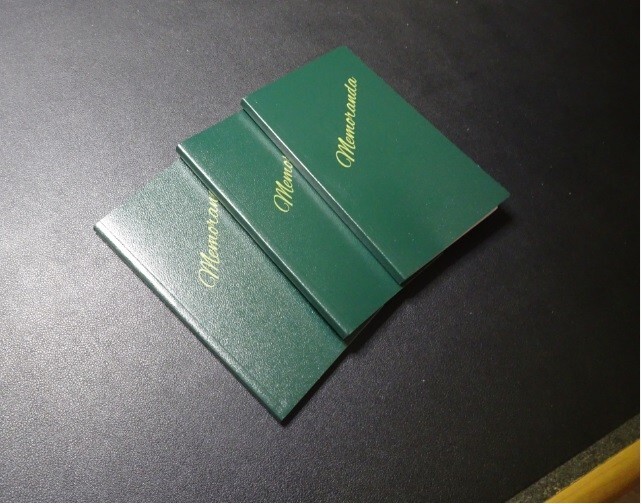 Skilcraft Military Memo Book, Side Bound, 3-3/8" x 5-1/2", Green, 3 ...