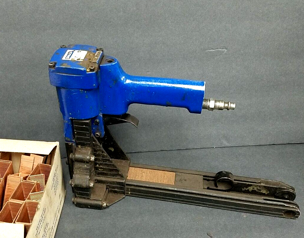 Salco Air powered box stapler closer works good, includes supply of 3 ...