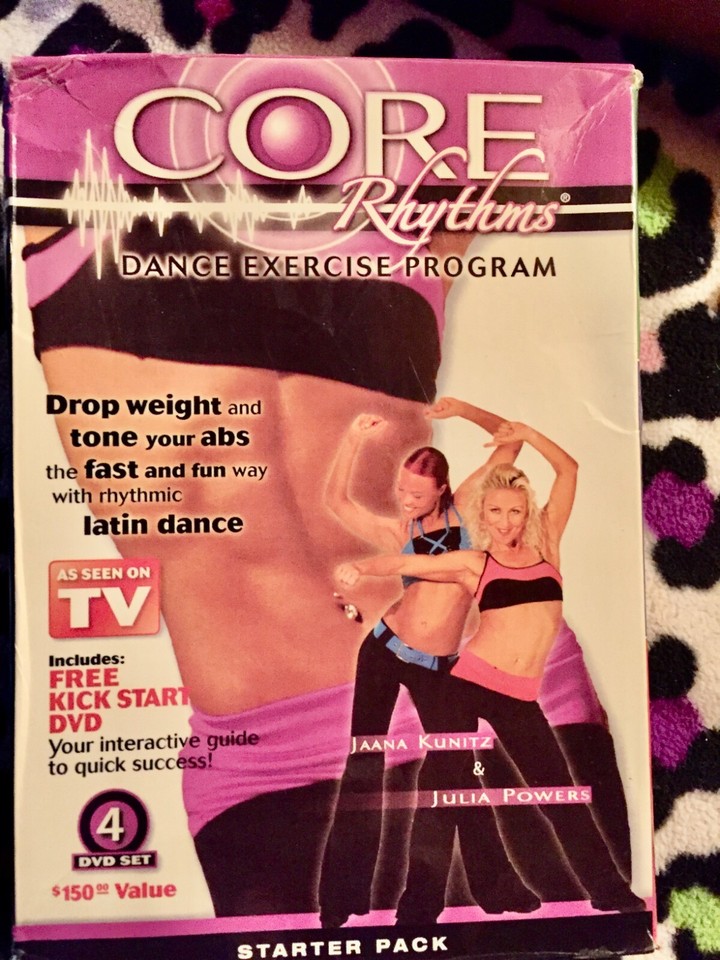 4 DVDS "CORE RHYTHMS LATIN DANCE" EXERCISE DVDS MINT + COUPLES DANCE | eBay