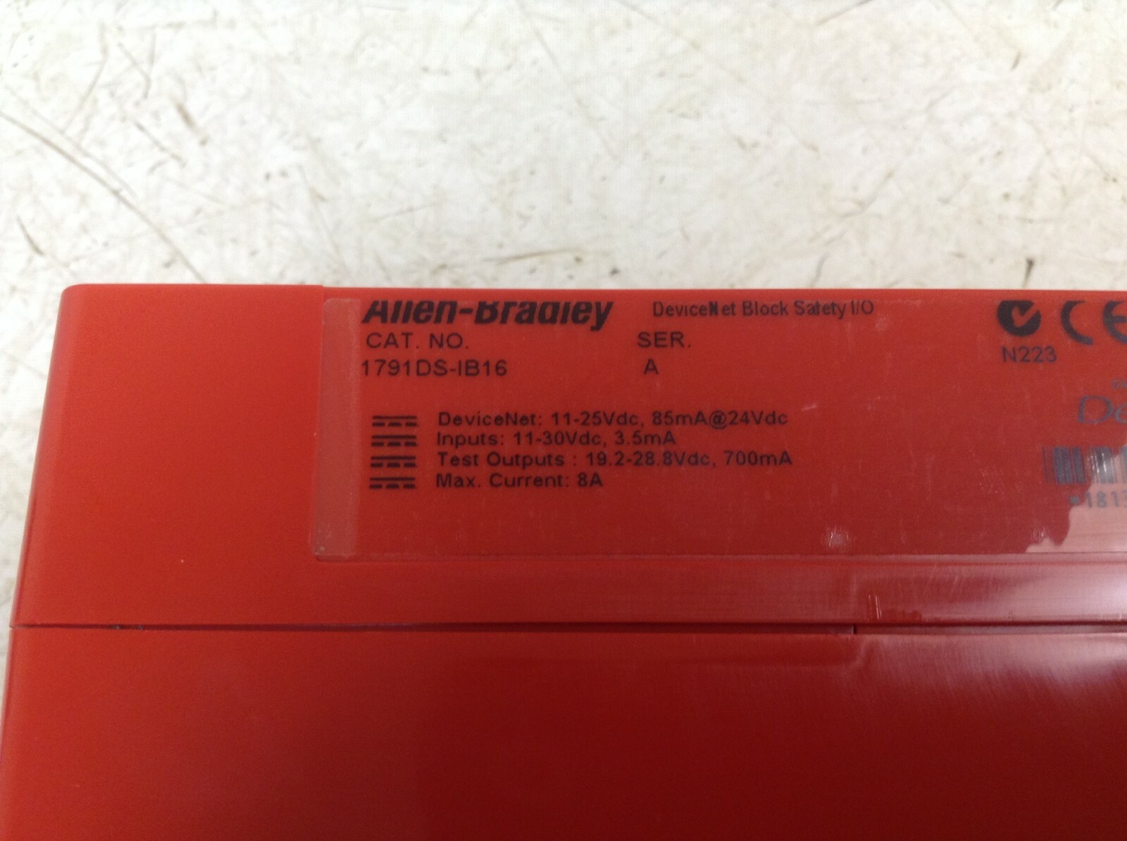 Allen Bradley 1791DS-IB16 DeviceNet Safety I/O Module 1791DSIB16 (VT ...