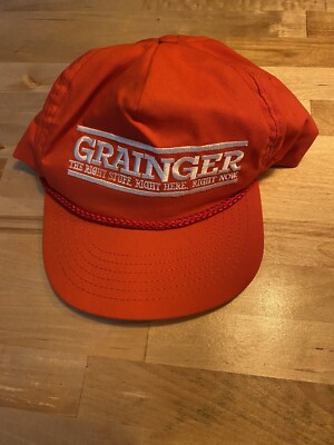 Vintage 1980’s/1990’s Grainger Supplies Slogan Advertising Rope Hat ...