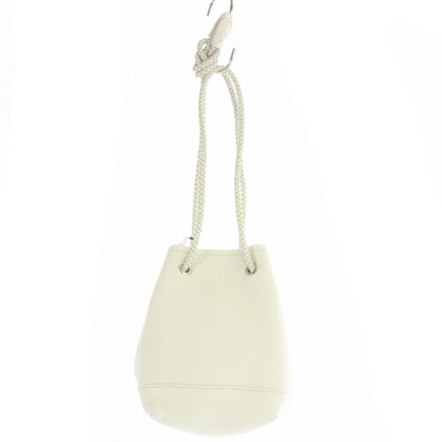 Used Blank 22Ss Framework Hand Ling Mesh Rope Draw S Hand Bag Leather White Sr20 | eBay
