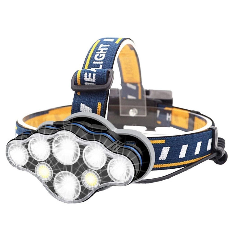 Headlamp Battery Black Bright Fully Charging Long Service Night Racing ...