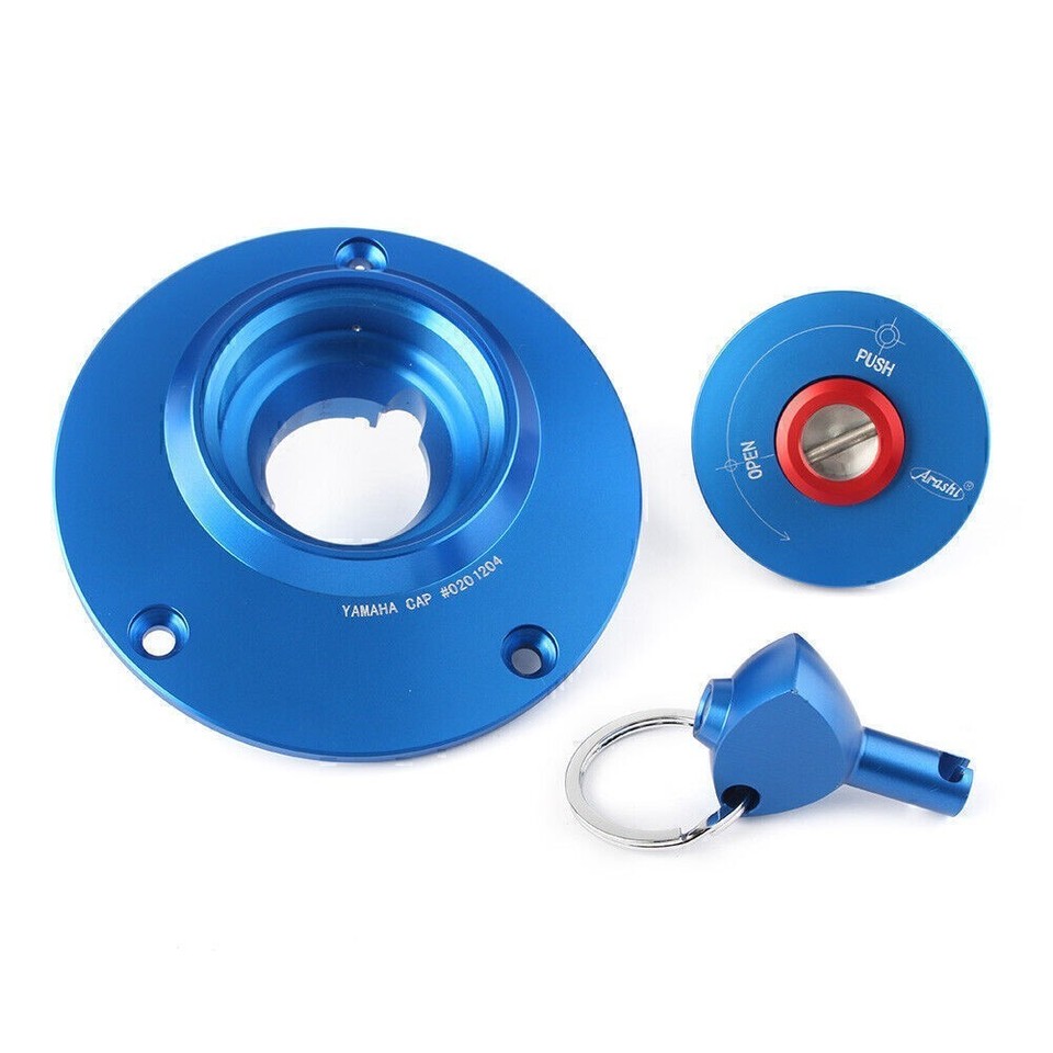 Motor Fuel Gas Tank Cap w/key FOR Yamaha FZ1 FZ6 YZF600 1000 R1 R6 ...