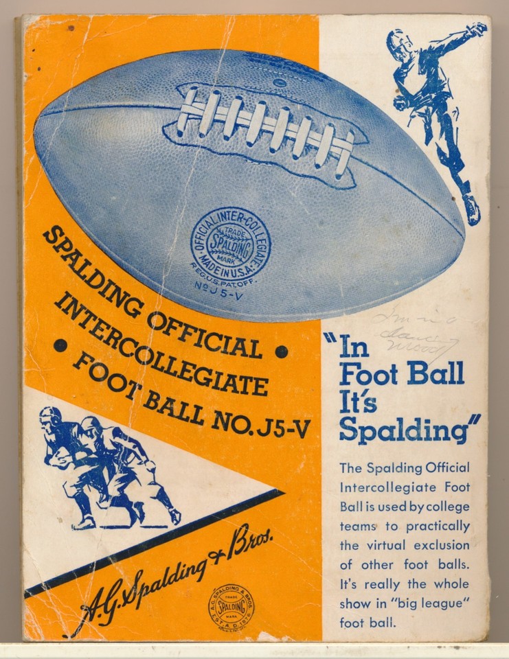 SPALDING 1933 NCAA FOOTBALL GUIDE (G) | eBay