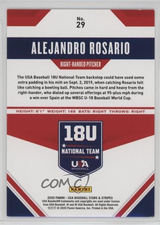 2020 Panini USA Baseball Stars & Stripes Longevity Ruby /249 Alejandro ...