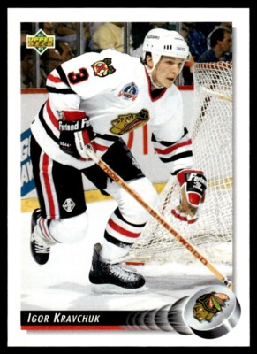 1992-93 Upper Deck #239 Igor Kravchuk Chicago Blackhawks | eBay
