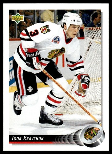 1992-93 Upper Deck #239 Igor Kravchuk Chicago Blackhawks | eBay