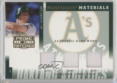 2005 Donruss Prime Patches Major League Materials Triple Swatch /107 Ben Grieve | eBay