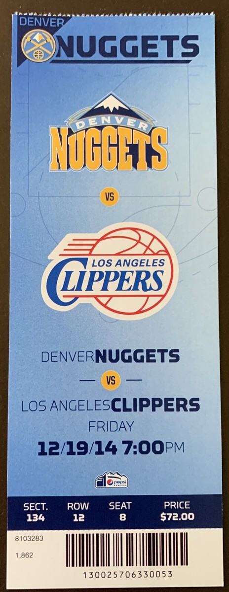Nugget Tickets 2013