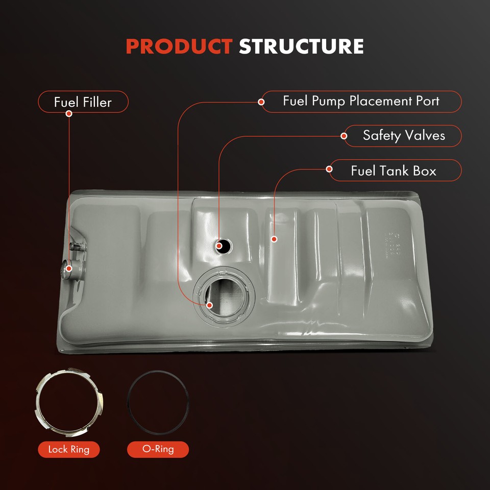 18 Gallons Fuel Tank for Ford E-150 E-250 E-350 Econoline Club Wagon ...