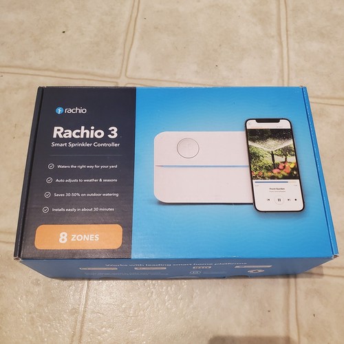 Rachio 3 (4 Zone Smart Sprinker Controller 4ZULW-C 3rd Generation ...