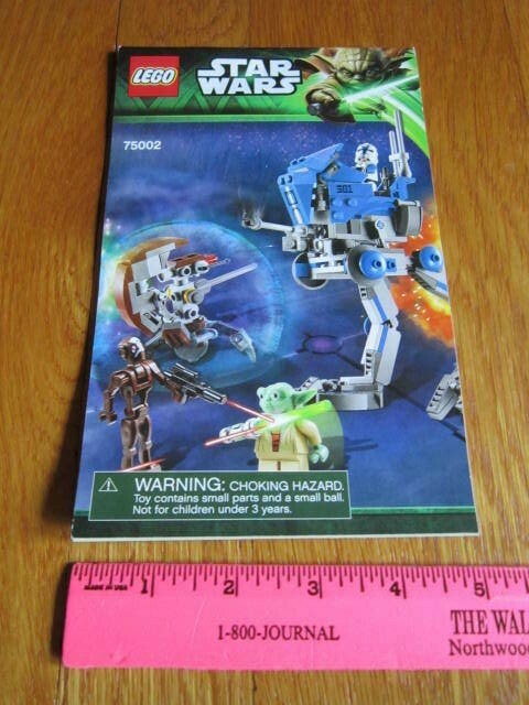 Lego 75002 Star Wars Instruction Manual ONLY Construction Guide FREE ...