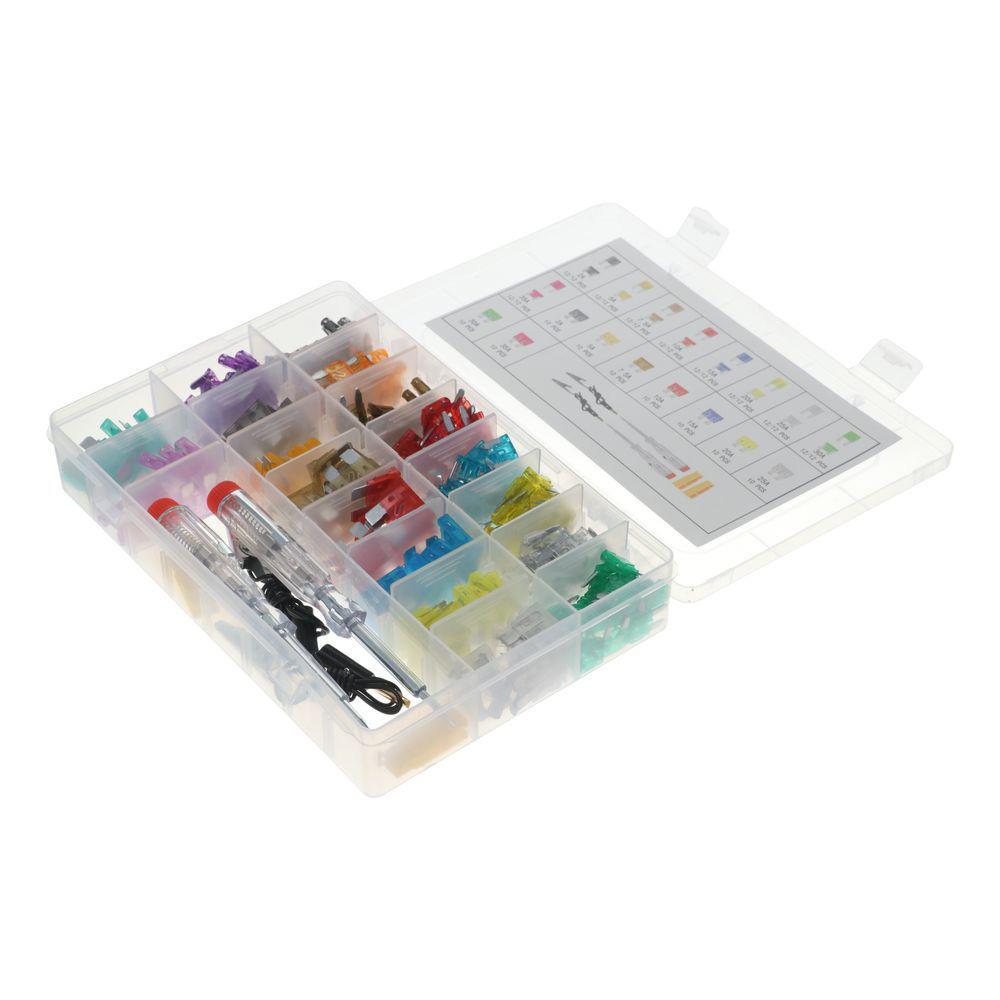 306Pcs Standard Car Fuses Assortment Kit Mini with Fuse Tester for Car ...