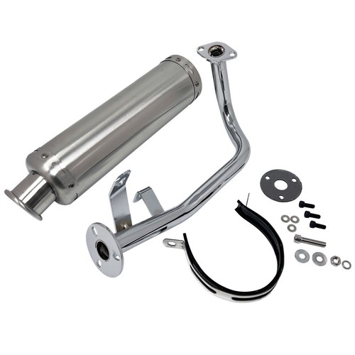 Exhaust Muffler System for GY6 50cc/80cc 4 Stroke Scooters with a 10 ...