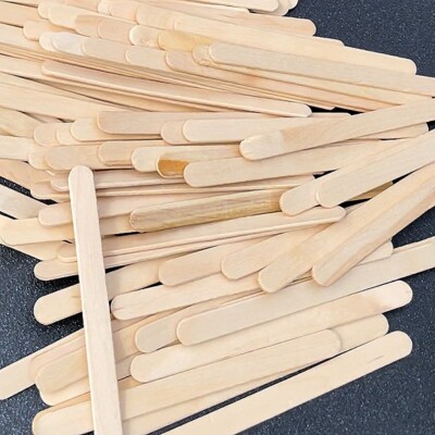 100 Lolly Sticks Model Making Craft Lollipop Wooden Lolli pop Kids Art ...