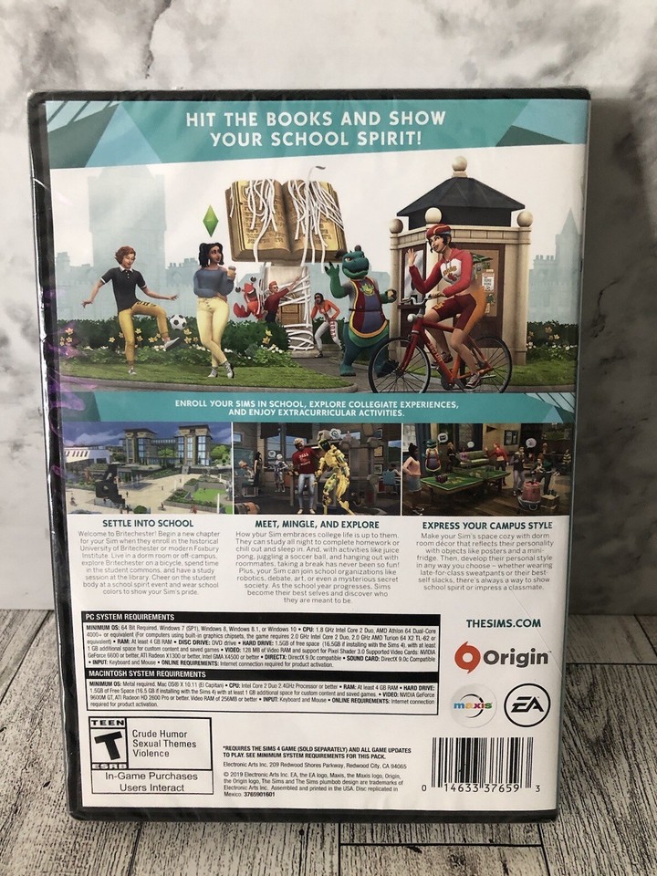 The Sims 4 Discover University Expansion Pack PC 14633376593 | eBay