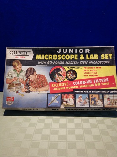 Rare 1958 Gilbert Jr Microscope& Lab Set | eBay