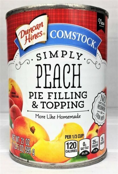 Duncan Hines Comstock Simply Peach Pie Filling and Topping for sale ...