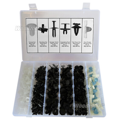 290 Clips Hood Trunk Bumper Body Fastener Trim Panel Retainer ...